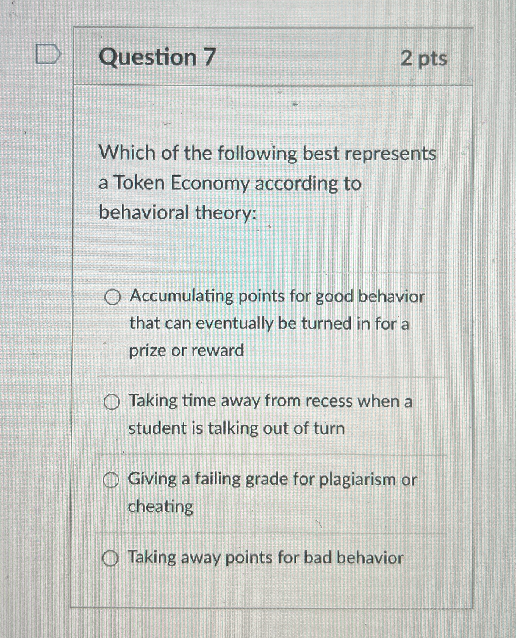 Solved Question 72 ﻿ptsWhich of the following best | Chegg.com