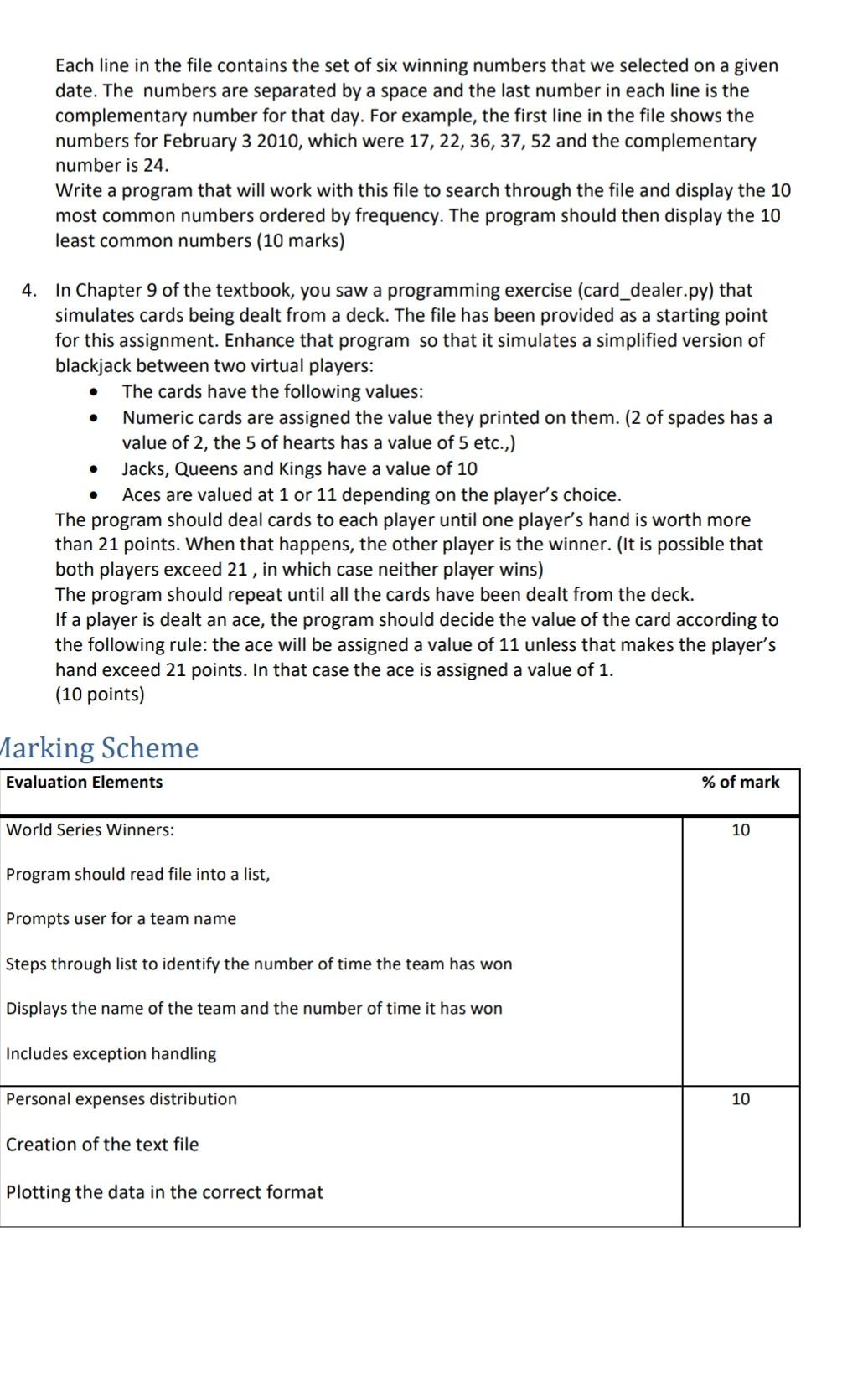 Solved Python Assignment 2: This assignment requires you to | Chegg.com