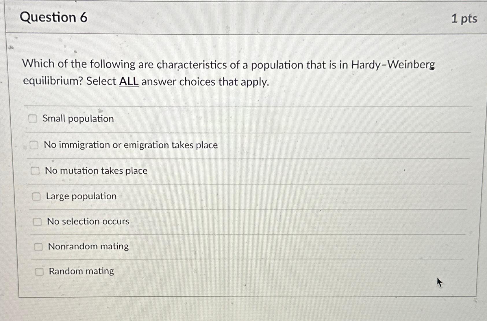 Solved Question 61 ﻿ptsWhich of the following are | Chegg.com