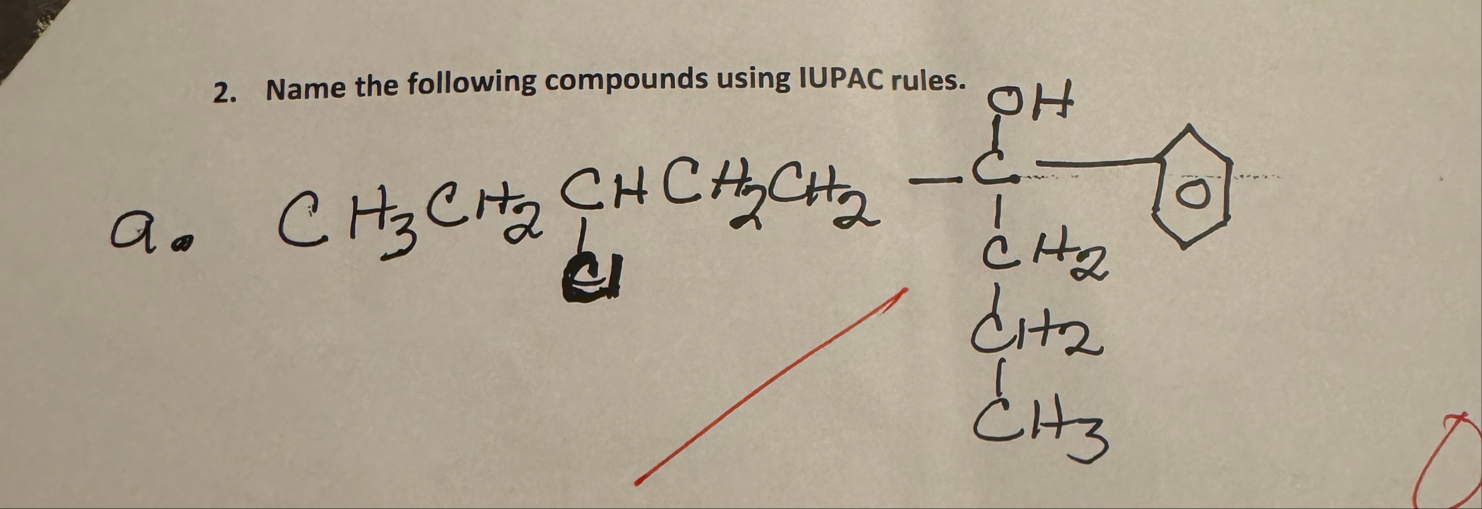 Solved Name the following compounds using IUPAC rulesa. | Chegg.com