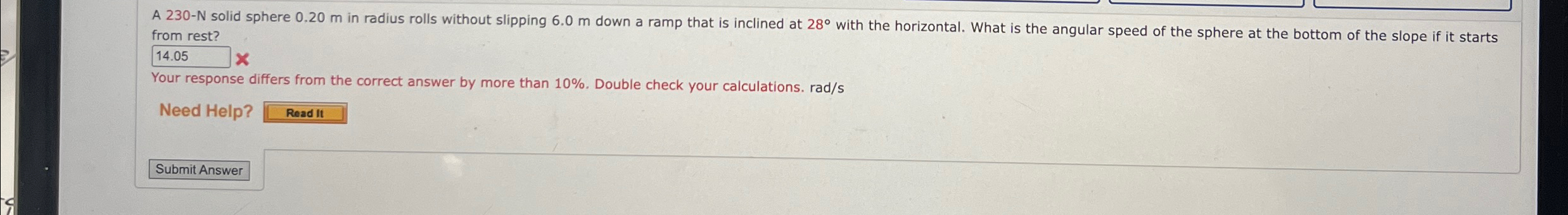Solved from rest?Your response differs from the correct | Chegg.com
