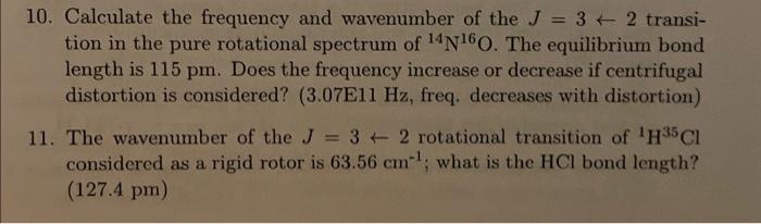 Solved 10. Calculate the frequency and wavenumber of the | Chegg.com