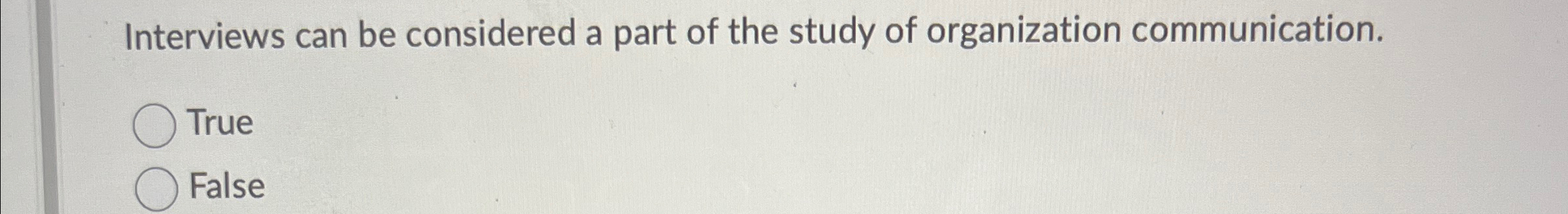 Solved Interviews can be considered a part of the study of | Chegg.com