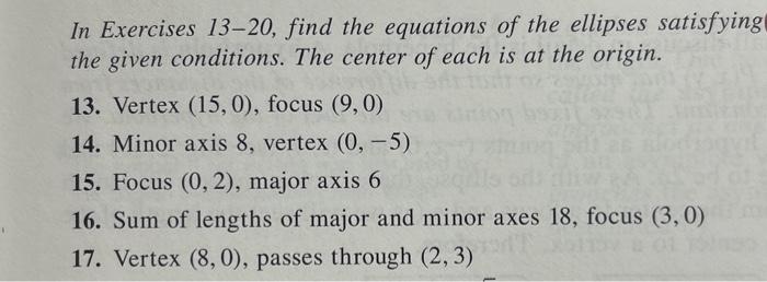 Solved In Exercises 13-20, find the equations of the | Chegg.com
