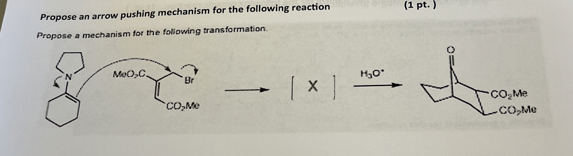 Solved Propose an arrow pushing mechanism for the following | Chegg.com