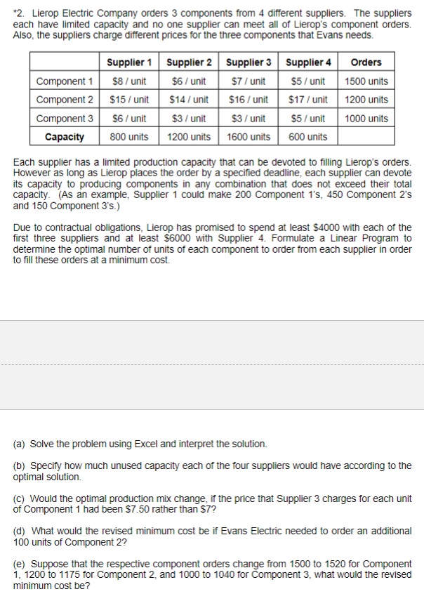 Solved Please help me with this linear programming question | Chegg.com