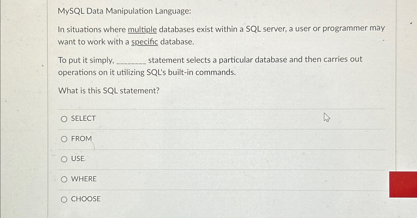 Solved Mysql Data Manipulation Language In Situations Where
