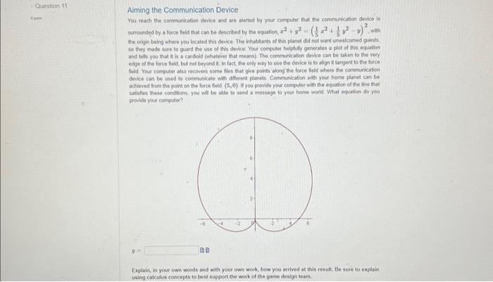 Solved Aiming the Communication Device You reach the | Chegg.com