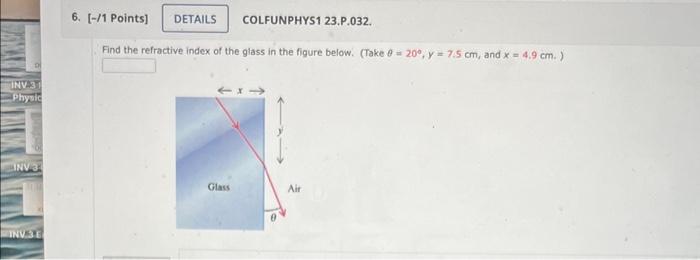 Solved Find the refractive index of the glass in the figure | Chegg.com