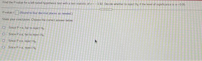 Solved Use the given statement to represent a claim. Write | Chegg.com