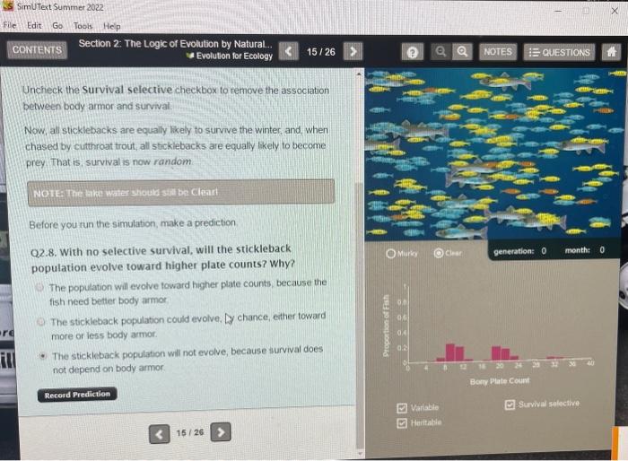 Solved Uncheck the Survival selective checkbox to remove the | Chegg.com