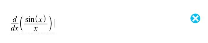 Solved d | sin(x) dx =)) | X | Chegg.com