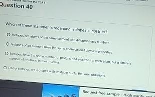 Solved Question 40Which of these statements regarding | Chegg.com