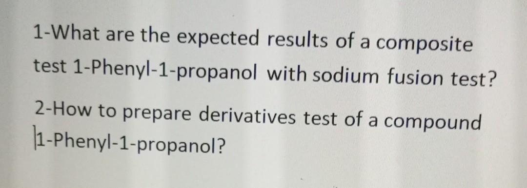 Solved 1-What are the expected results of a composite test | Chegg.com