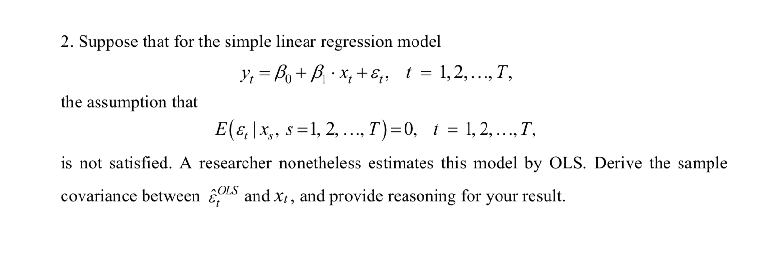 Solved Suppose that for the simple linear regression | Chegg.com