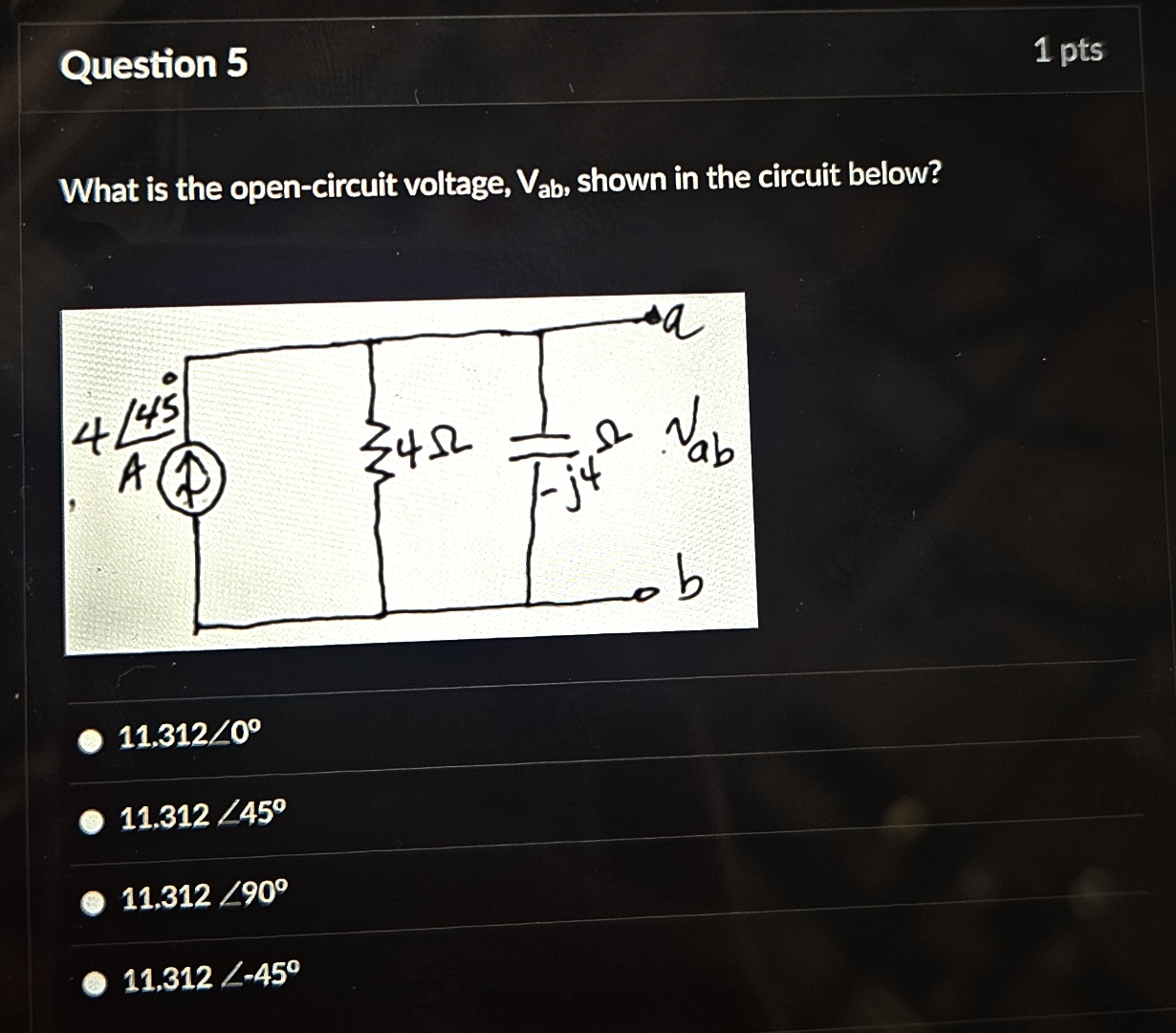 Solved Question 51 ﻿ptsWhat is the open-circuit voltage, | Chegg.com