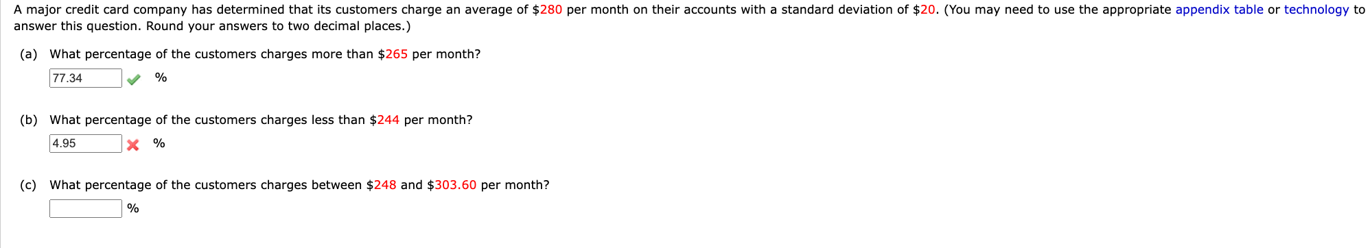 Solved answer this question. Round your answers to two | Chegg.com