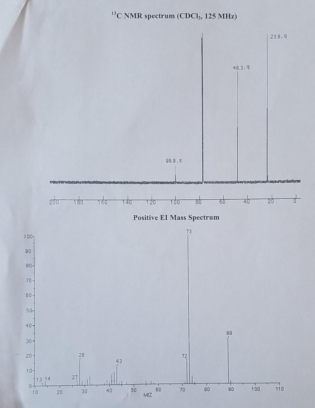 Solved ame Section C344 Spectroscopy Problem Set Answer | Chegg.com