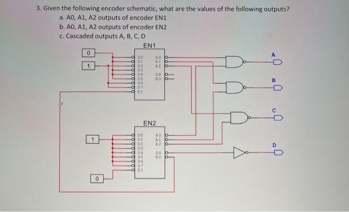 3 Given The Following Encoder Schematic What Are