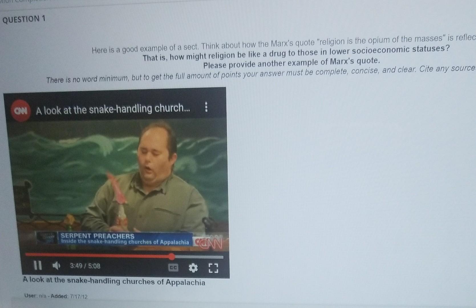 Here is a good example of a sect. Think about how the | Chegg.com