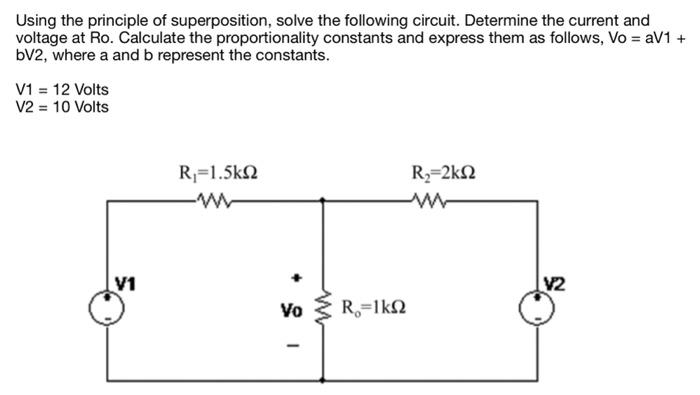 Solved Using the principle of superposition, solve the | Chegg.com