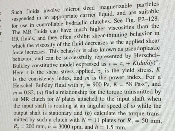 Solved Such fluids involve micron-sized magnetizable | Chegg.com