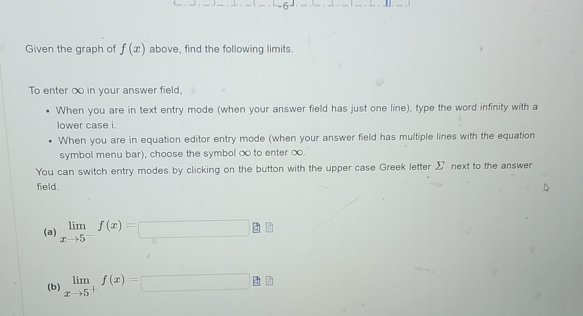 Solved Given the graph of f(x) above, find the following | Chegg.com