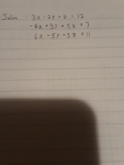 Solved Solve 3x-27 + 7 = 12 - 4x +39 577 6x - 5y - 32 511 | Chegg.com