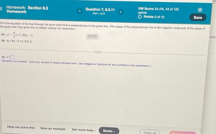 Solved Homework Section 8 3 Homework Question 7 8 3 11