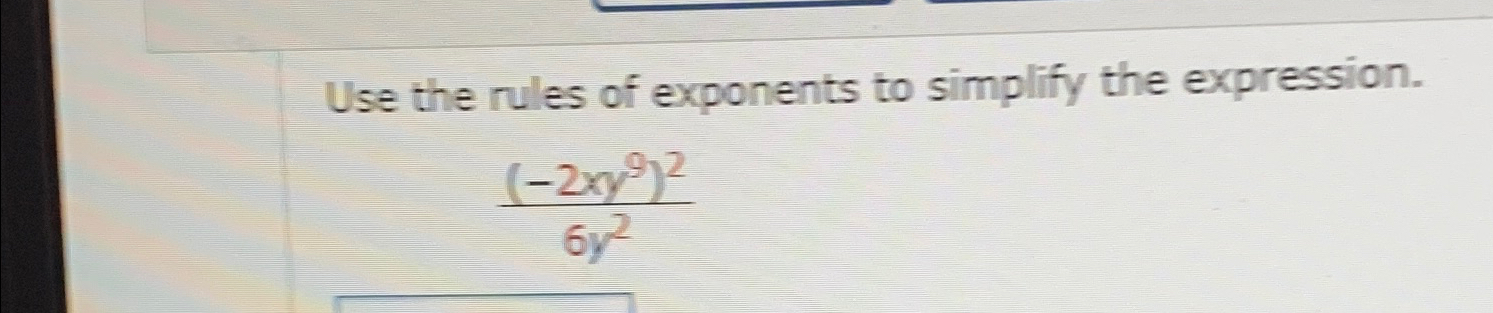 Solved Use the rules of exponents to simplify the | Chegg.com