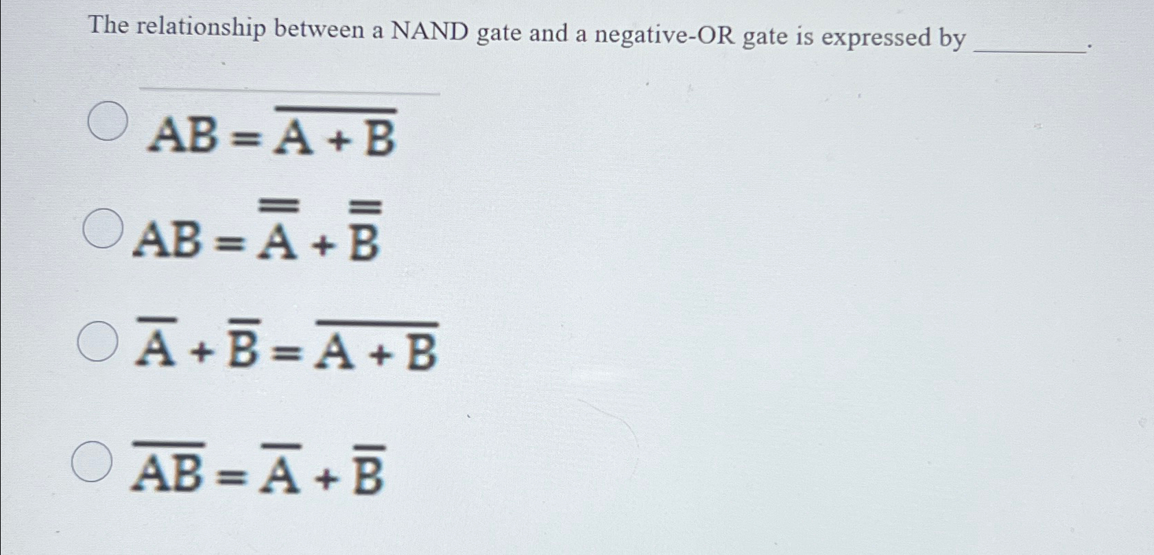 Solved The relationship between a NAND gate and a | Chegg.com