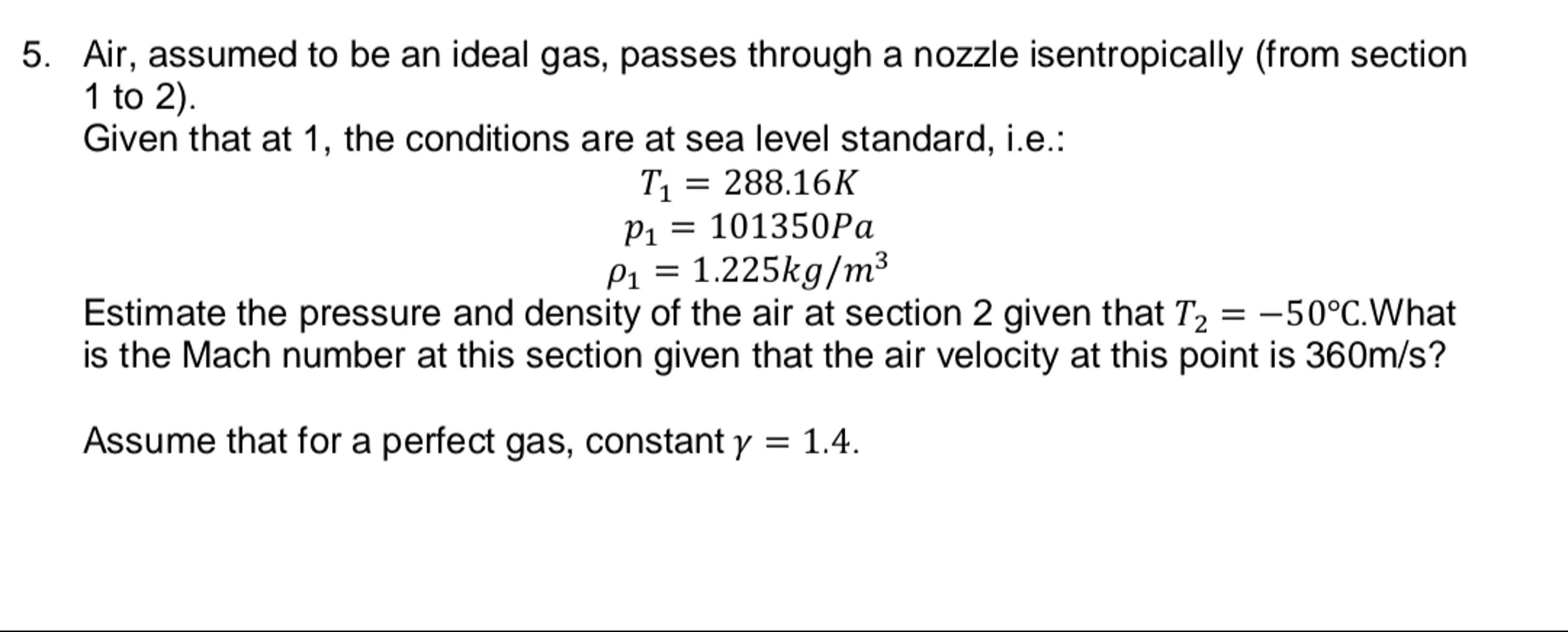 Solved Air, assumed to be an ideal gas, passes through a | Chegg.com