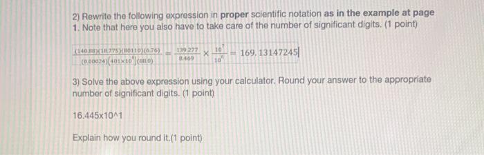 Solved 2) Rewrite the following expression in proper | Chegg.com