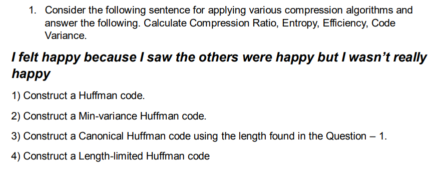 Solved Consider the following sentence for applying various | Chegg.com