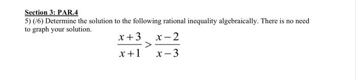 Solved Section 3 Par 4 5 6 Determine The Solution To