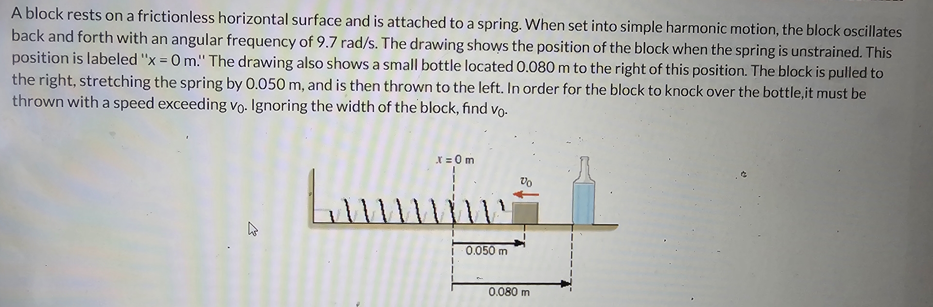 Solved How to solve A block rests on a frictionless | Chegg.com