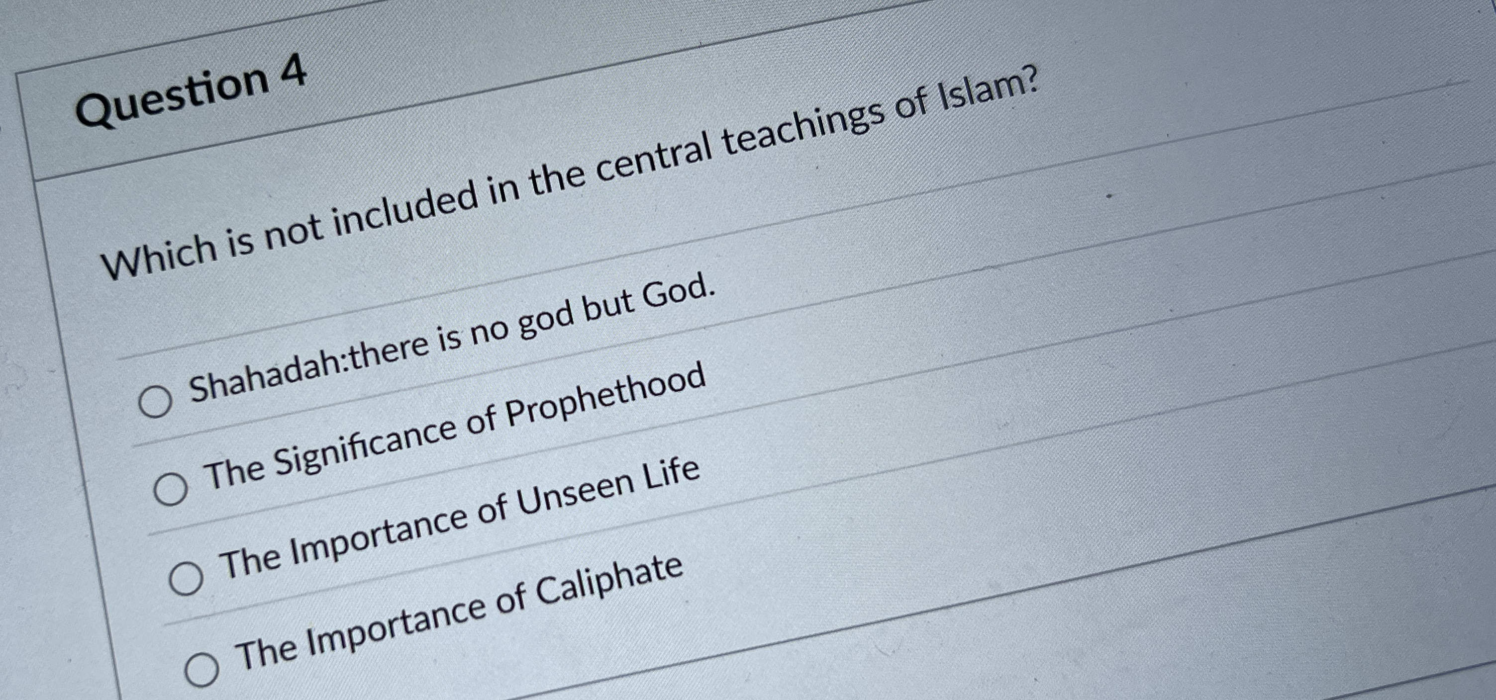 Solved Question 4Which is not included in the central | Chegg.com