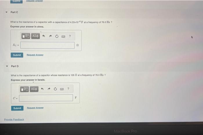 Solved What Is The Reactance Of An Inductor With An