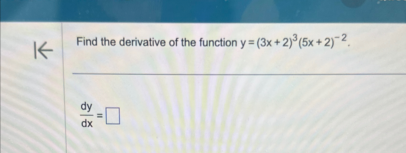 Solved Find the derivative of the function | Chegg.com