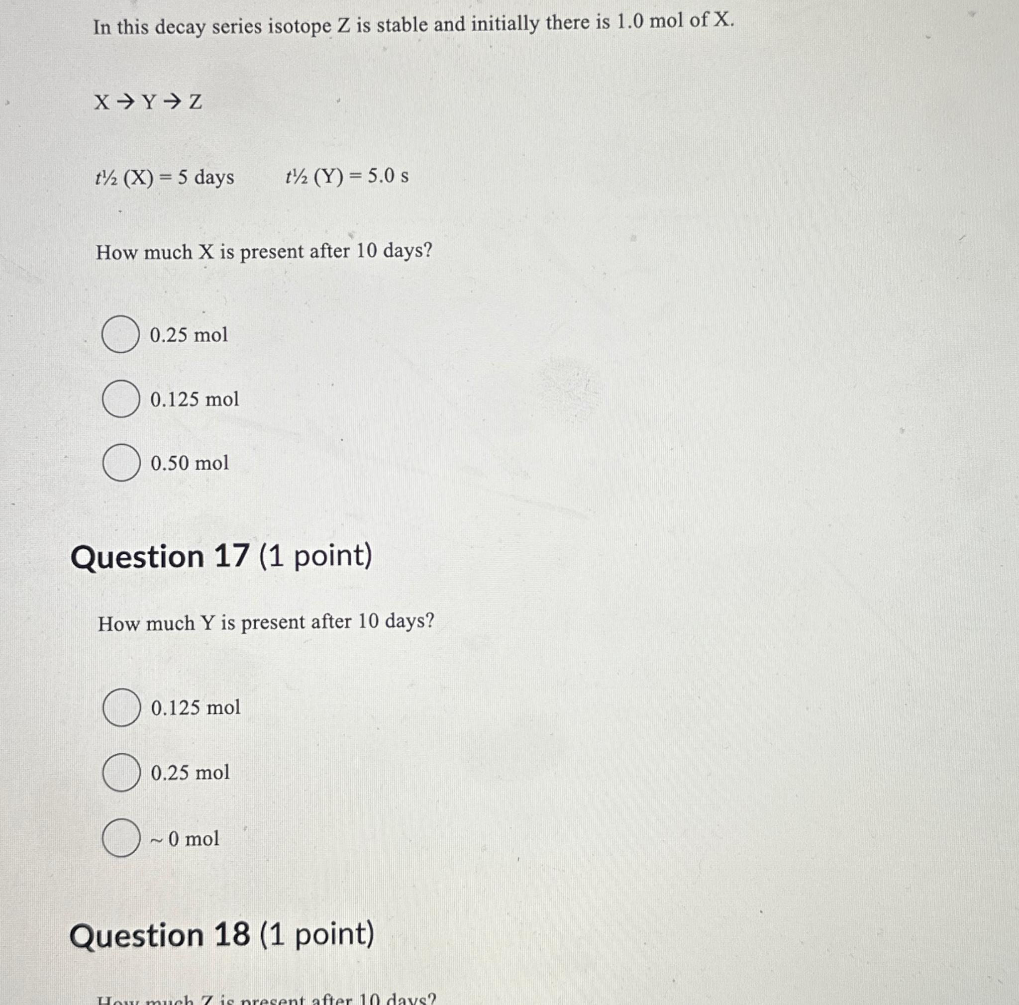 Solved THREE QUESTIONS !!! ﻿**Third question answer choices | Chegg.com