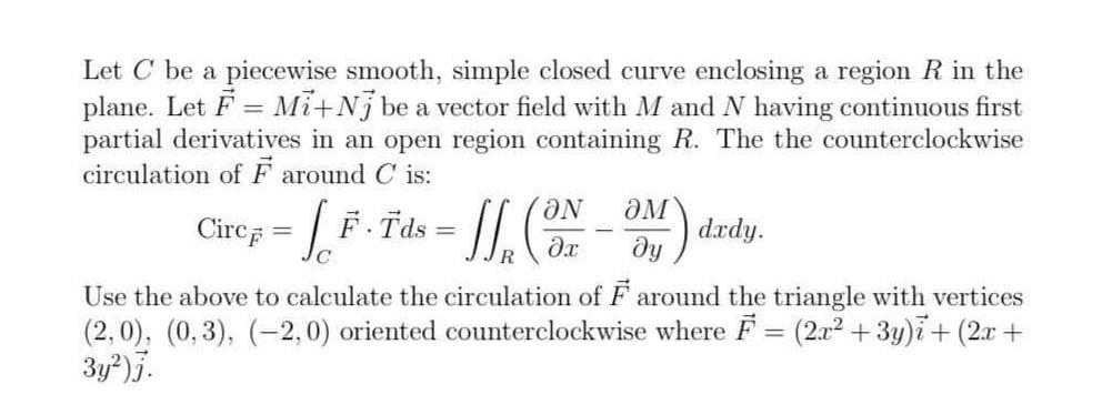 Solved Let C be a piecewise smooth, simple closed curve | Chegg.com