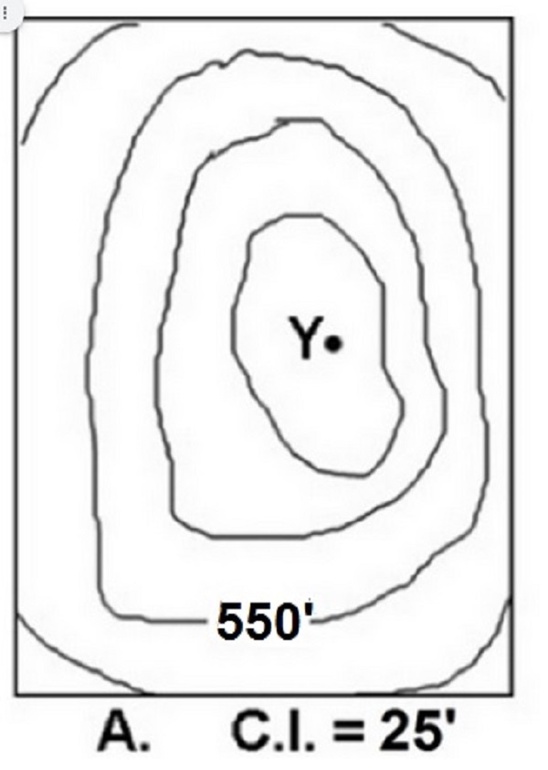 Solved 1 ﻿ Based on map A, ﻿ Y is greater than _________ | Chegg.com