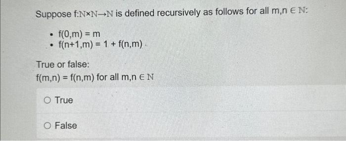 Solved Suppose f,g:{a,b}⋆→{a,b}⋆ are defined recursively as | Chegg.com