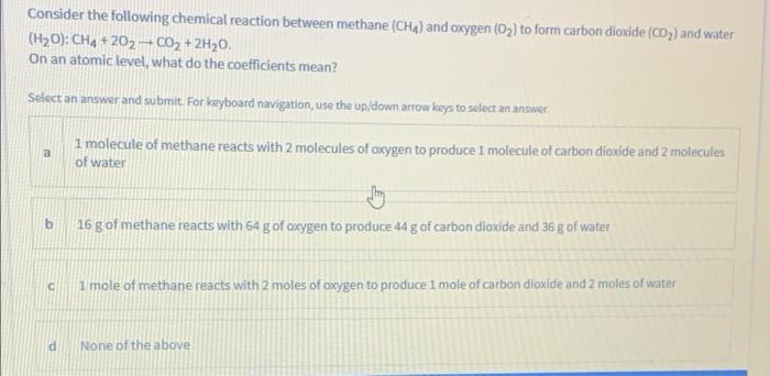 Solved Consider the following chemical reaction between | Chegg.com