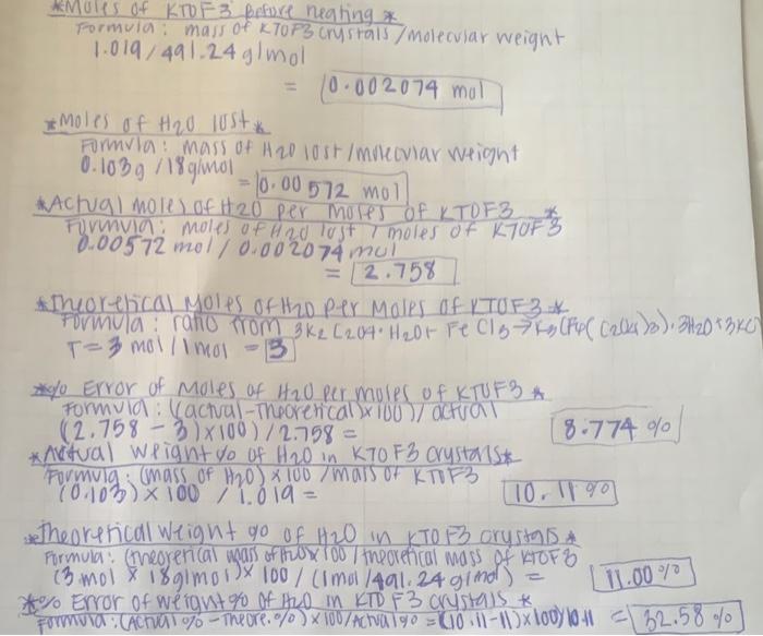 Solved is my math correct? is so can you show me the correct | Chegg.com