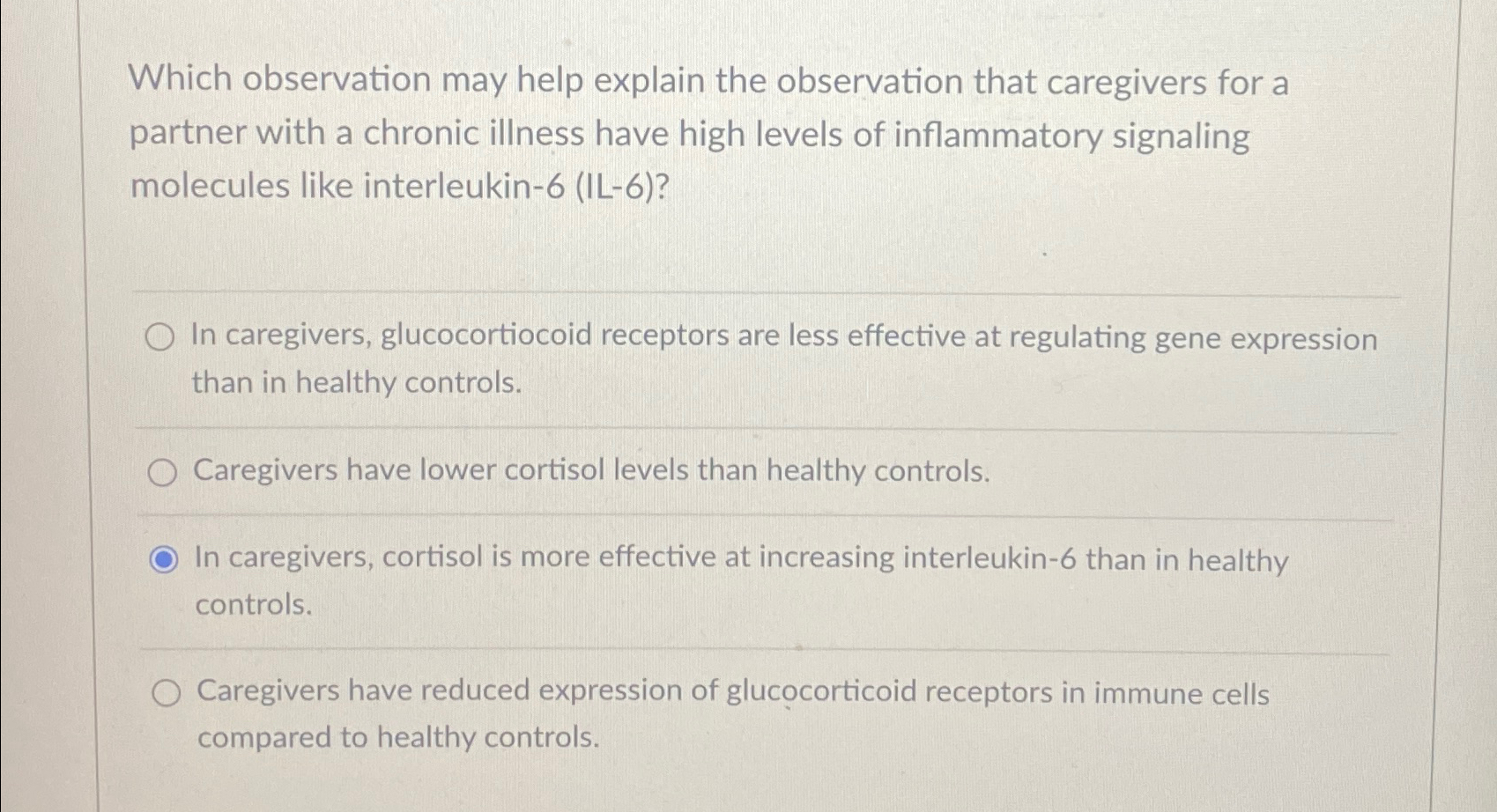 Solved Which observation may help explain the observation | Chegg.com