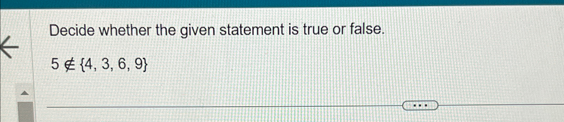 Solved Decide whether the given statement is true or | Chegg.com