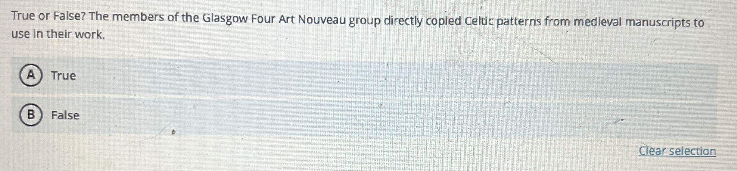 True or False? The members of the Glasgow Four Art | Chegg.com