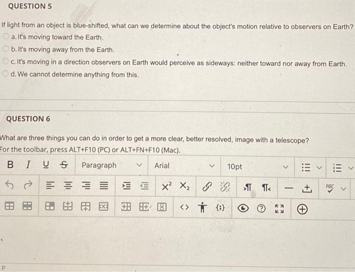 Solved If light from an object is blue-shifted, what can we | Chegg.com