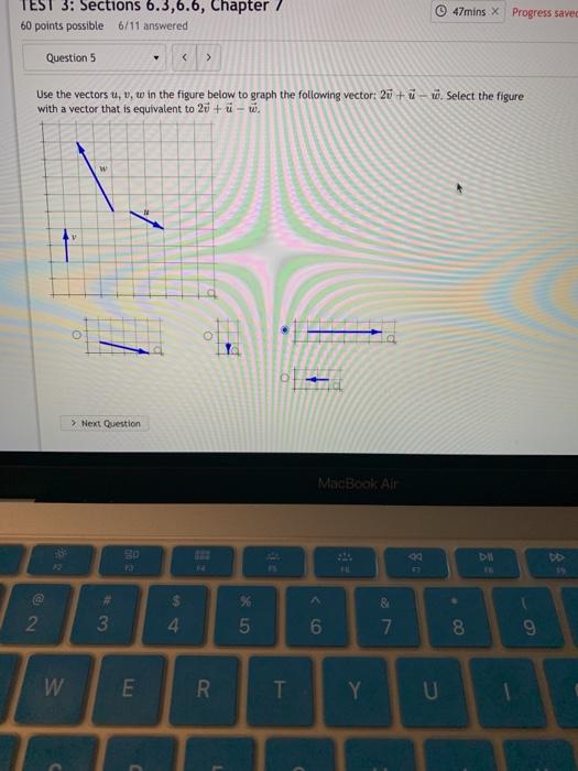 Solved TEST 3: Sections 6.3,6.6, Chapter 60 points possible | Chegg.com